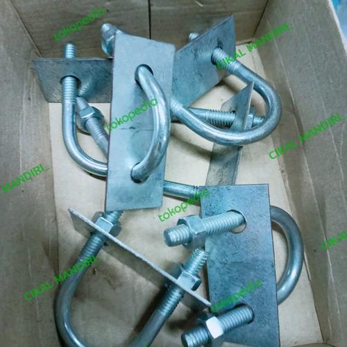 Jual klem U bolt pipa 3/4 inch + plat galvanis - Jakarta Pusat - CIKAL ...
