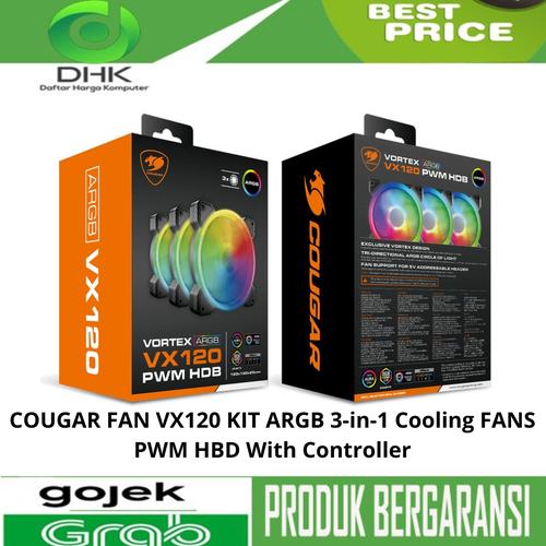 Jual COUGAR FAN VX120 KIT ARGB 3-in-1 Cooling FANS PWM HBD With ...