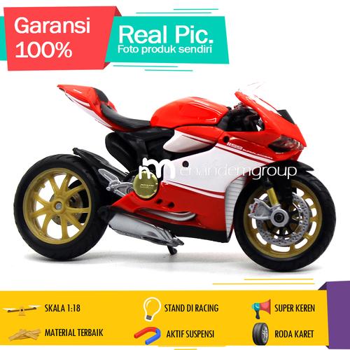 Jual Maisto Diecast Miniatur Mainan Motor Ducati 1199 SuperLeggera 1/18 ...