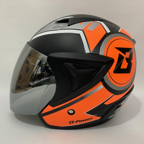 Jual Helm JP13 BXV (Orange) Hitam Doff Helem Dewasa Vista SNI BXP ...