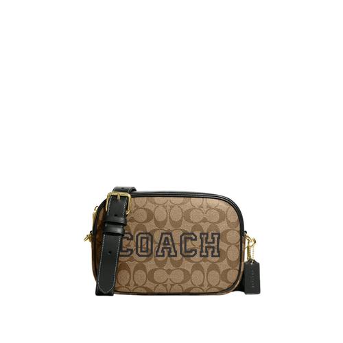 Promo COACH Jamie Camera Bag In Signature Canvas With Varsity Motif ...