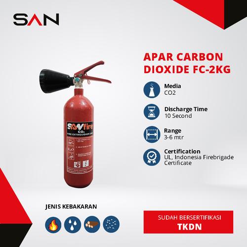 Promo APAR CO2 ALAT PEMADAM API RINGAN EXTINGUISHER SANFire FC2 (2KG ...