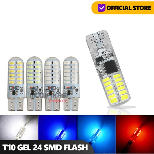 Jual LAMPU SENJA T10 LAMPU KOTA LED T10 STROBO 24 TITIK MATA SMD KEDIP ...