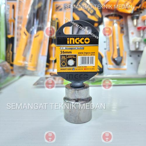 Jual MATA KUNCI SOCK SOCKET SOK SOKET 26mm 26 mm 1/2" 6PT INGCO HHAST12261 - Kota Medan ...