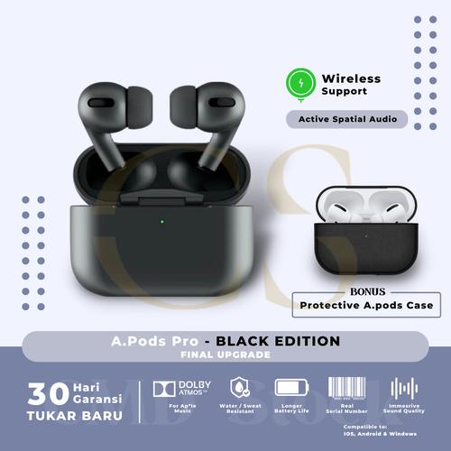 Jual ePods Pro Limited Black Edition Wireless Charging Case Final Grade ...