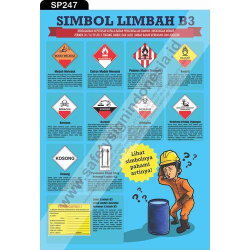 Jual SP247 Poster K3 Safety A2 Blok - Simbol Limbah B3 - Kota Cimahi ...
