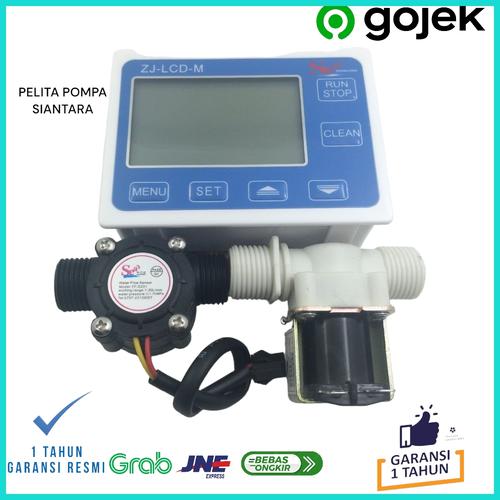 Jual Digital Flow Meter Control Display+Sensor 6mm+Solenoid Valve ...