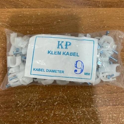 Jual klem kabel listrik 9mm pvc klem wayar wayer plastik clamp - Kota ...