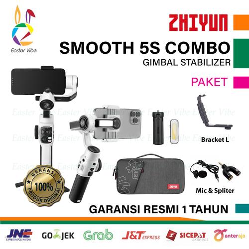 Jual ZHIYUN SMOOTH 5S BASIC & COMBO SMARTPHONE STABILIZER GIMBAL HP ...