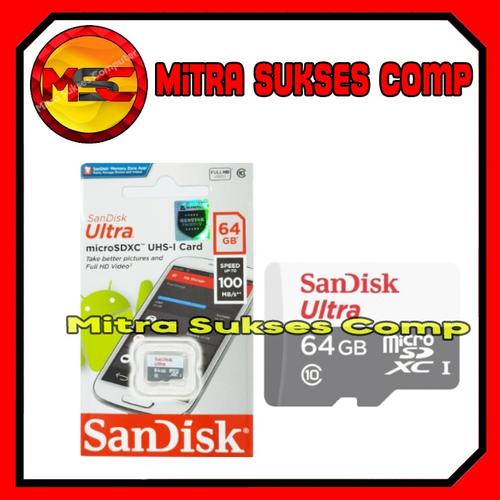 Jual Micro Sd Sandisk 64 Gb 100 Mbps - Kota Medan - Mitra Sukses comp ...