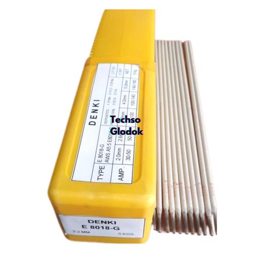 Jual Kawat las DENKI E8018-G diameter 3.2 mm (harga per box) - Jakarta ...