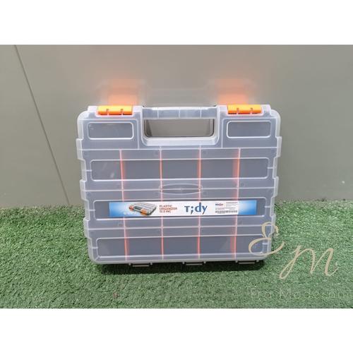 Jual Kotak Plastik paku baut mur organizer dua sisi 12.5 inch TIDY G ...