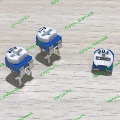 Jual trimpot vr trimmer variable resistor 20k 203 20kilo ohm 20 kilo ...