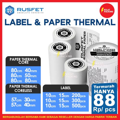 Jual Stiker Thermal Label Resi Thermal Paper Struk Thermal Struk Kasir ...