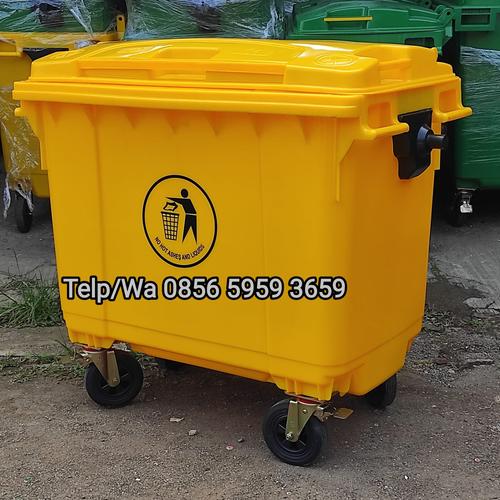 Jual Tempat sampah / Bak sampah / tong sampah besar 660 Liter bahan HDPE - Biru - Kota Bogor ...
