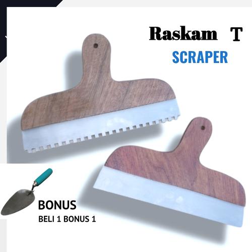 Jual Kapi Plamir / Raskam T Panjang 36 cm Alat Plamir Stainless Stell ...