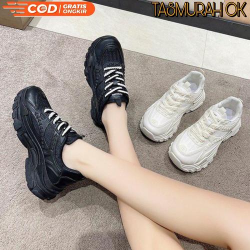 Jual Sepatu Kets Wanita Tinggi Sneakers High Gym Fashion Sport Shoes ...