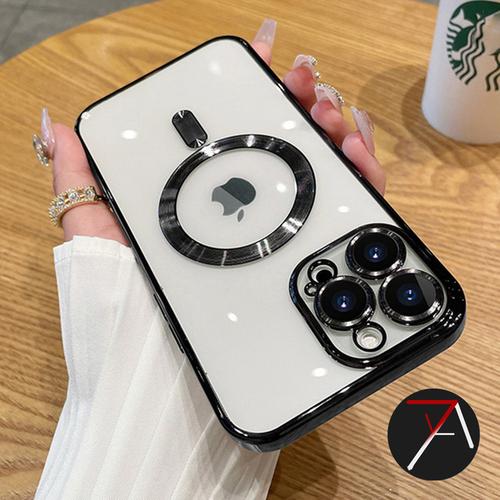 Jual Iphone 14 Pro Max 14ProMax Magsafe Clear Soft Case Cover Lens ...