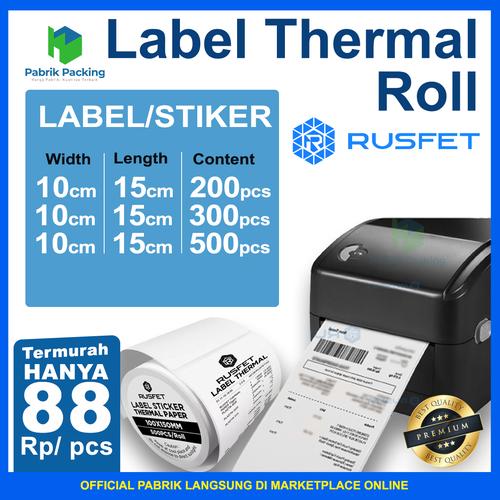 Jual Stiker Barcode Printer Resi Kertas Stiker Label Thermal Paper ...
