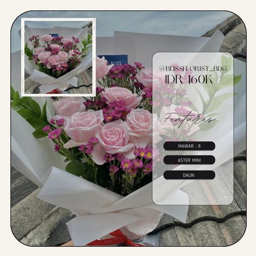Jual buket bunga asli wisuda bucket valentine hadiah ulang tahun ...
