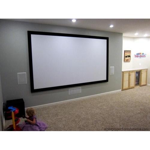 Jual Fixed Frame Screen Projector 100" 16.9 220cm x 124cm White ...