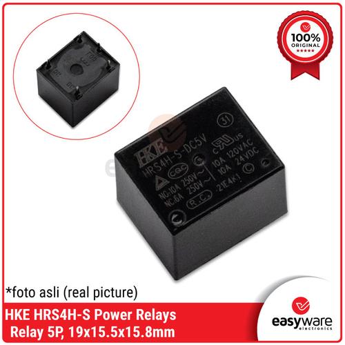 Jual Relay 5v 12v 5 pin HKE HRS4H-S-DC5V-C HRS4H-S-DC12V-C original - 5 ...