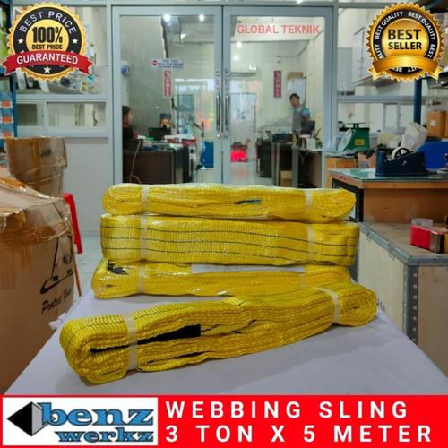 Jual WEBBING SLING BELT 3 TON X 5 METER - TALI SABUK 3T X 5M - WEBING ...
