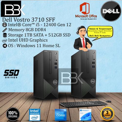 Jual CPU Dell Vostro 3710 SFF i5-12400 8GB 1TB+512GB SSD W11HSL OHS 3YR ...