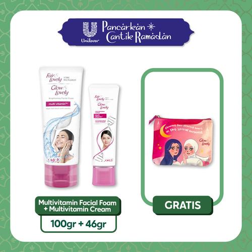 Promo Glow & Lovely Facial Wash Multivitamin 100G + Face Cream 46G - Jakarta Timur - Unilever ...