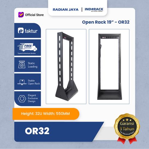 Promo Indorack Open Rack 32U Rack Server 19" OR32 Rak Server 19" Cicil ...