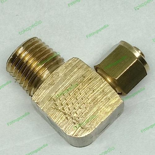 Jual Fitting Male Elbow Connector model Festo 1/4" OD X 1/4"Bsp Brass - Jakarta Barat ...