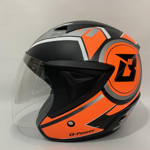 Jual Helm JP13 BXV (Orange) Hitam Doff Helem Dewasa Vista SNI BXP ...