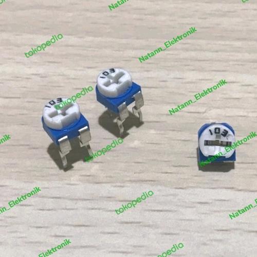 Jual trimpot vr trimmer variable resistor 10k 103 10kilo ohm 10 kilo ...