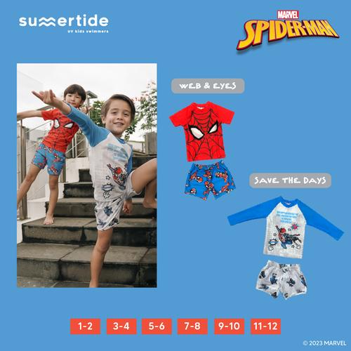 Promo Marvel Spiderman Summertide Boys Rash Guard Set Cicil 0% 3x ...