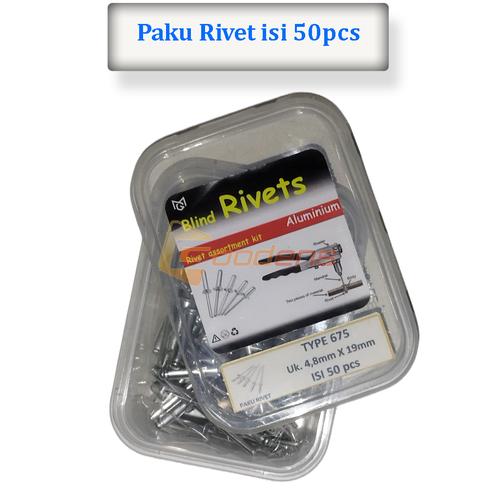 Jual Paku Rivet Paku Keling 675 4,8x19mm isi 50pcs - Jakarta Barat ...