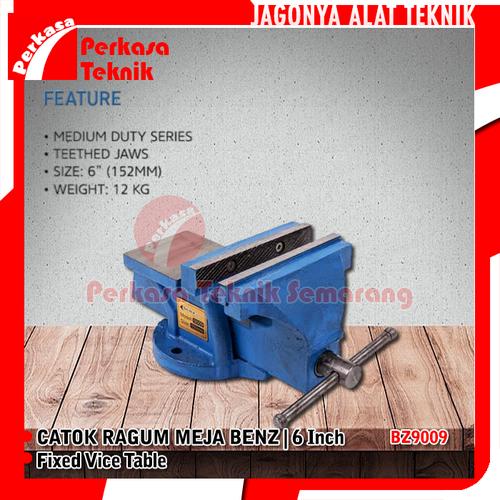 Jual Catok Ragum Meja 6 inch BENZ BZ9009 Klem Penjepit Fixed Vice Table ...