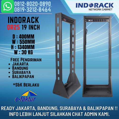 Jual OPEN RACK 25U 19 INCH INDORACK - OPEN RACK 25U RACK SERVER - Kota ...