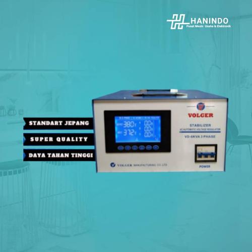 Jual stabilizer listrik 6000 watt 3 phase Volger 6000 VA 3 phase - Kota ...