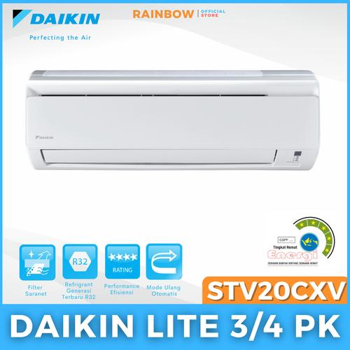 Jual AC DAIKIN STANDART 3/4 PK STV20CXV REFRIGRANT R32 MADE IN MALAYSIA ...