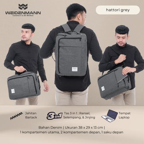 Jual Tas Laptop Ransel 3 in 1 Selempang Jinjing Weidenmann Hattori Grey ...