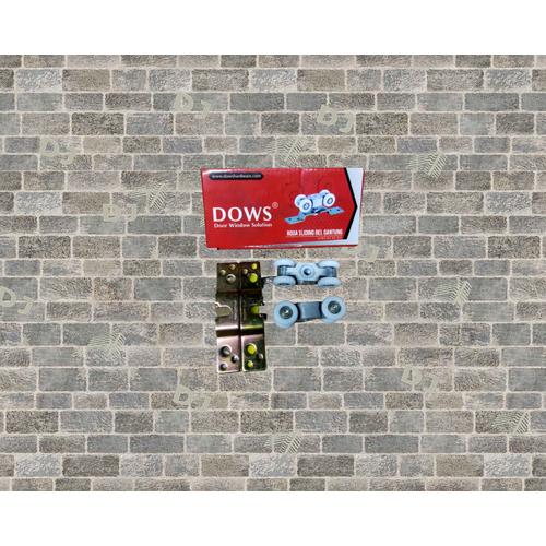 Jual Roda dows rs rg 001 husky 1/2 drat atau roda rel pintu sliding ...