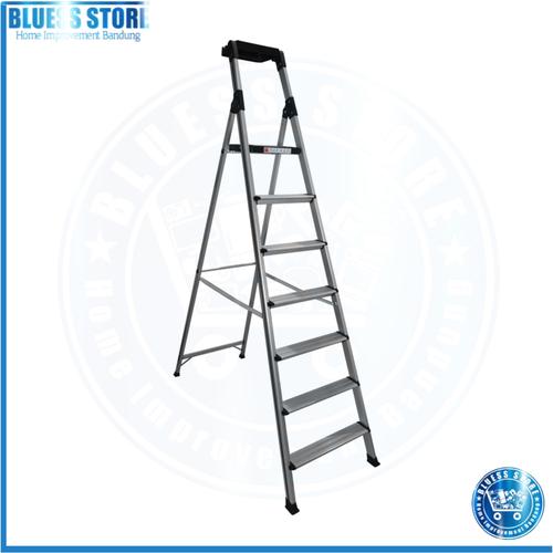 Promo Krisbow Tangga Lipat Aluminium Dengan Handle 7 Step Ladder Alu ...