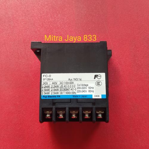 Jual Mini Contactor / Kontaktor Tipe FC-0 SF12BAA 20A 220Vac Merk Fuji ...