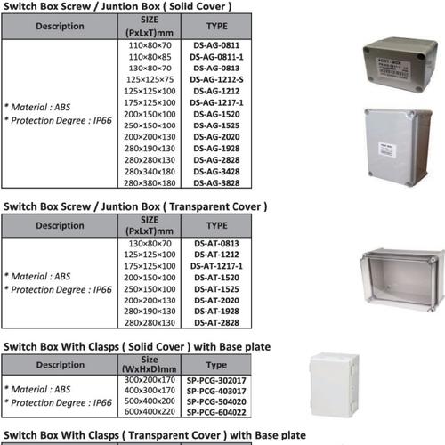 Jual Junction Box DS-AG-0811. DS-AG-0811-1. IP66. ABS. FORT - Kota ...