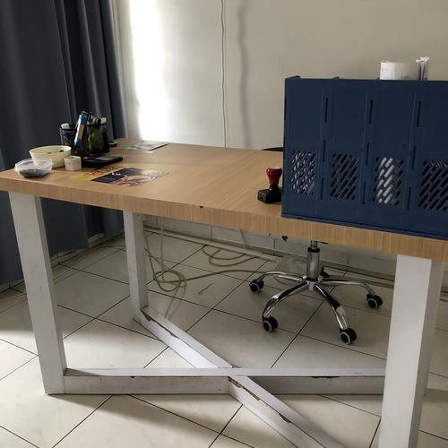 Jual 1 set meja dan kursi kantor/ meja Cafe/ meja restoran bekas tebal ...