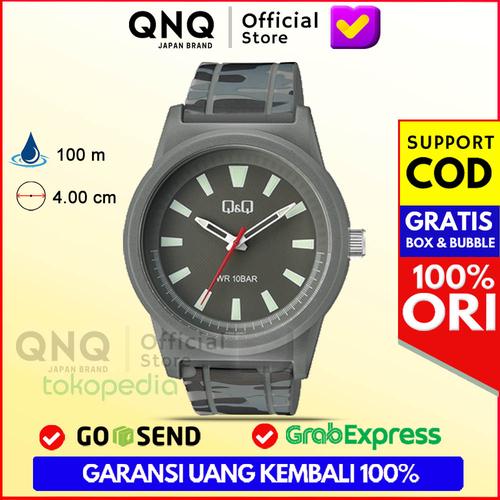 Jual Jam Tangan Q&Q QQ QNQ ORIGINAL Pria Q35A-4A Analog Karet Anti Air ...