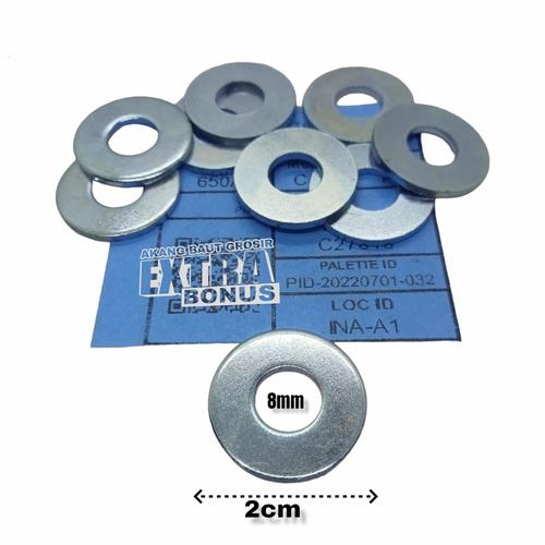 Jual 10pcs RING M8 BWUT 12 LEBAR 2CM TEBAL 2 MM ORIGINAL UNIVERSAL RING ...