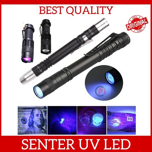 Jual Senter UV LED Flashlight Ultra Violet Ultraviolet 395nm Banyak ...