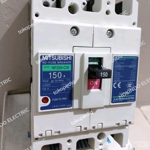Jual MCCB MITSUBISHI NF250-CW 3P 150A / NFB MITSUBISHI NF250 CW 3P 150A ORI - Jakarta Pusat ...