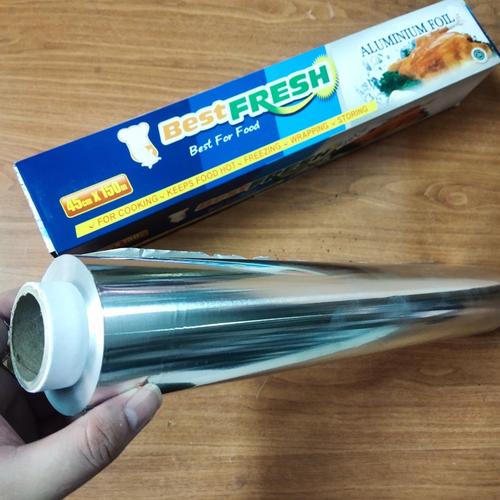 Jual ALUMINIUM FOIL SIZE 45 cm X 150 meter ROLL BEST FRESH FOR FOOD ...